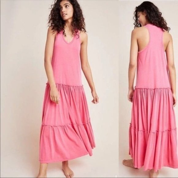 Anthropologie | Dresses | Sundry Tiered Over Dyed Maxi Dress | Poshmark